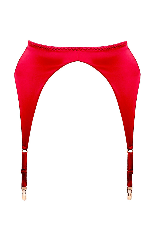 Designer garter belt, Keosme, silk, exclusive, high waisted, sleek ...